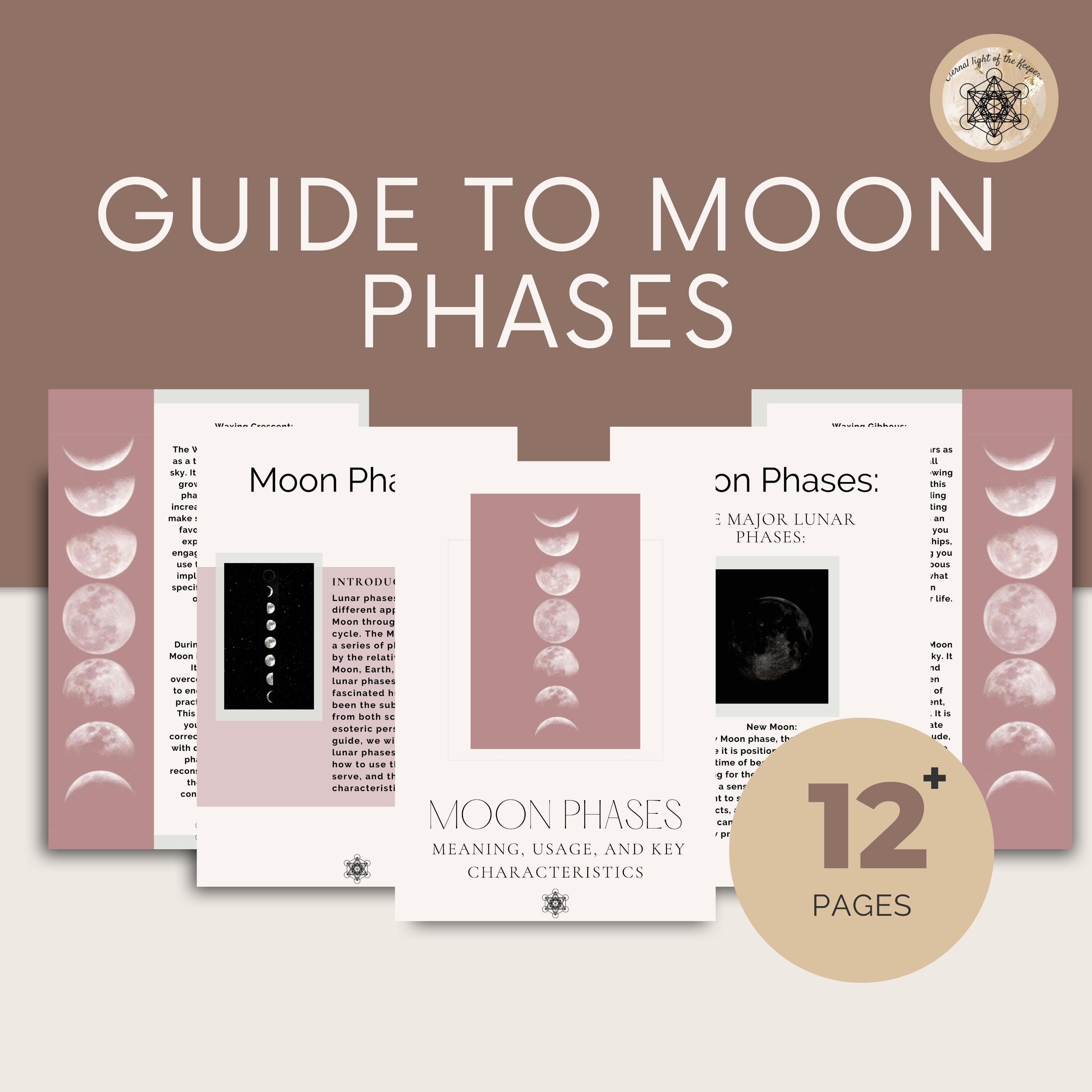 Moon Phases, Lunar Moon Phases, 2024 Lunar Calendar, Lunar Cycle ...