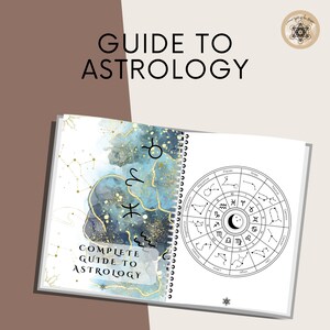 Printable Astrology Guide - Detailed Zodiac PDF Workbook & Journal for ...