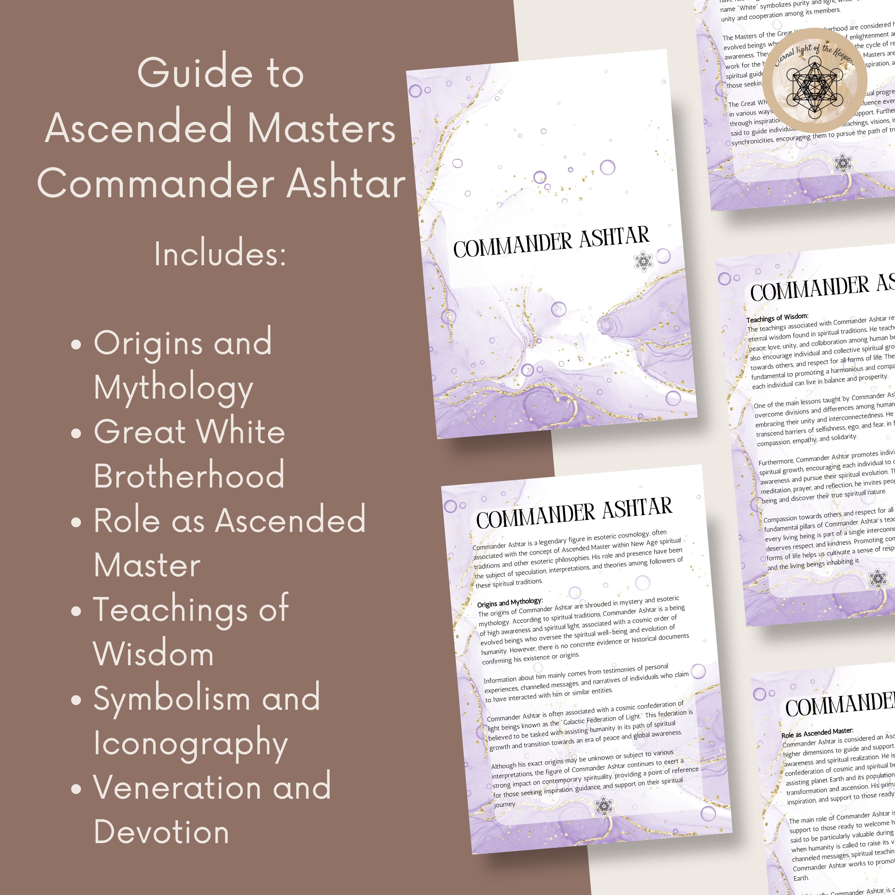 Commander Ashtar: Guide to Ascended Masters, Spiritual Guidance, Hindu ...