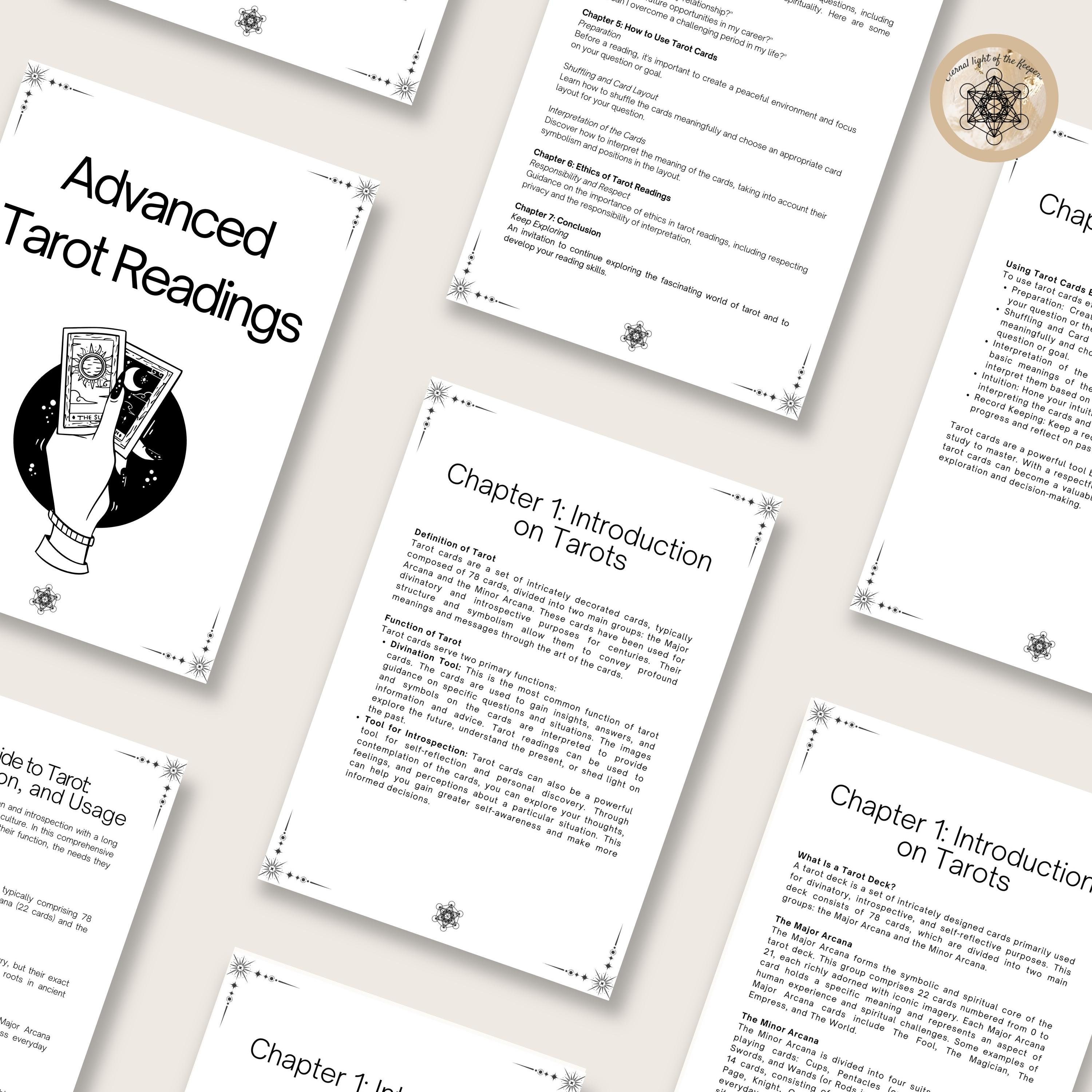 Printable Tarots Guide Engaging PDF Guide on Tarot Card - Etsy