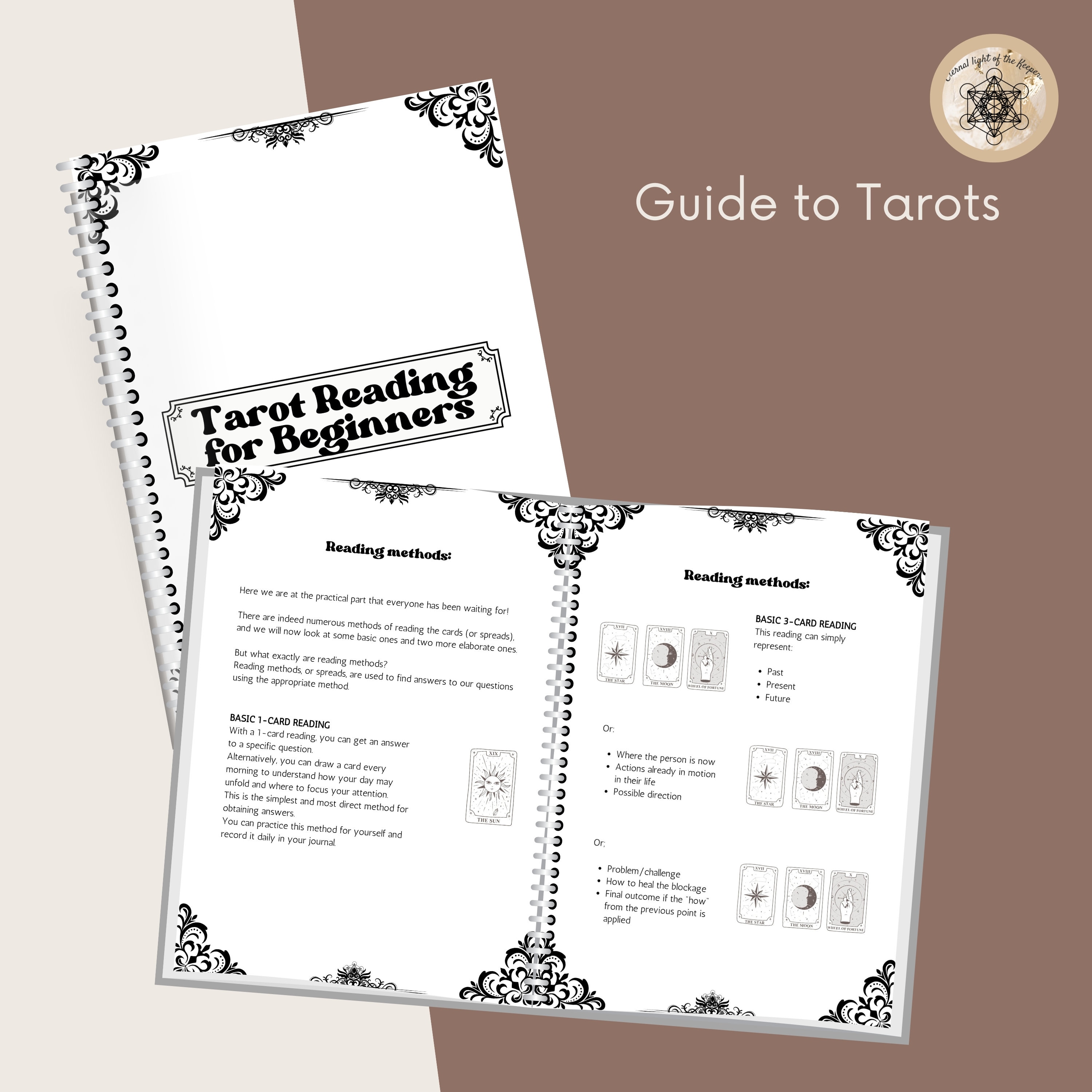 Printable Tarots for Beginners Guide Comprehensive A4 PDF Guide to ...