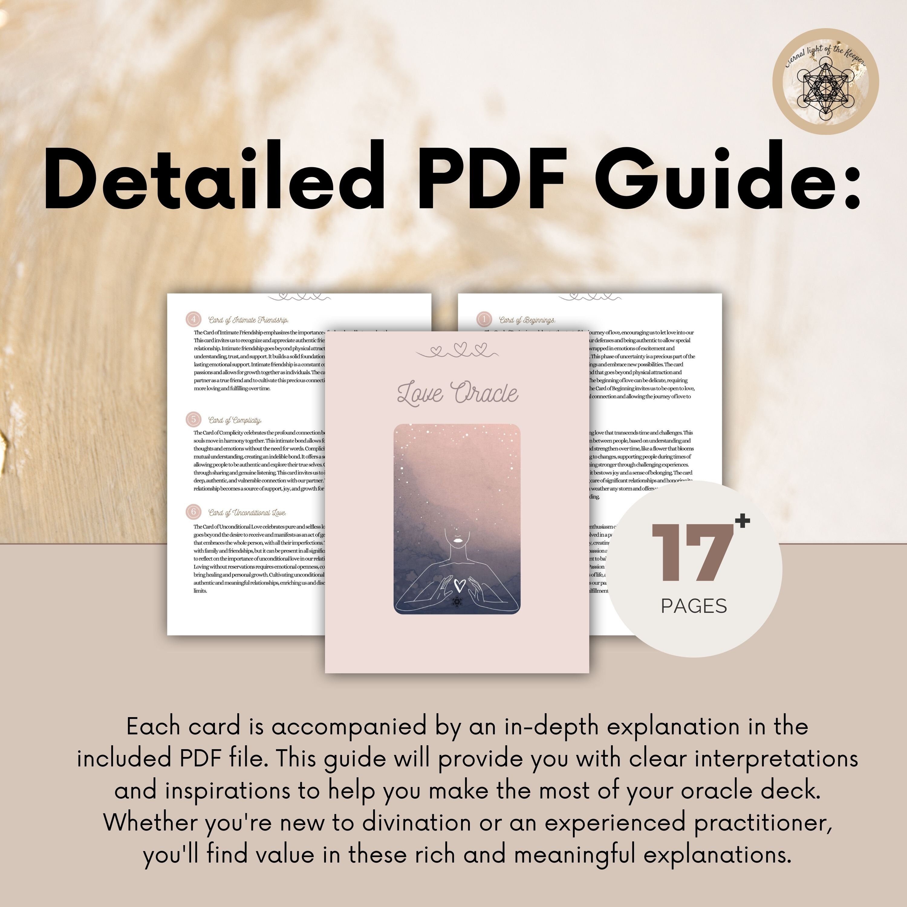 The Love Oracle Cards, Printable Love Oracle Deck, Oracle Cards PDF ...