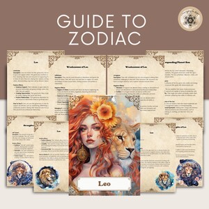 Leo Zodiac Sign Astrology Guide, Comprehensive Horoscope Book, Learn ...