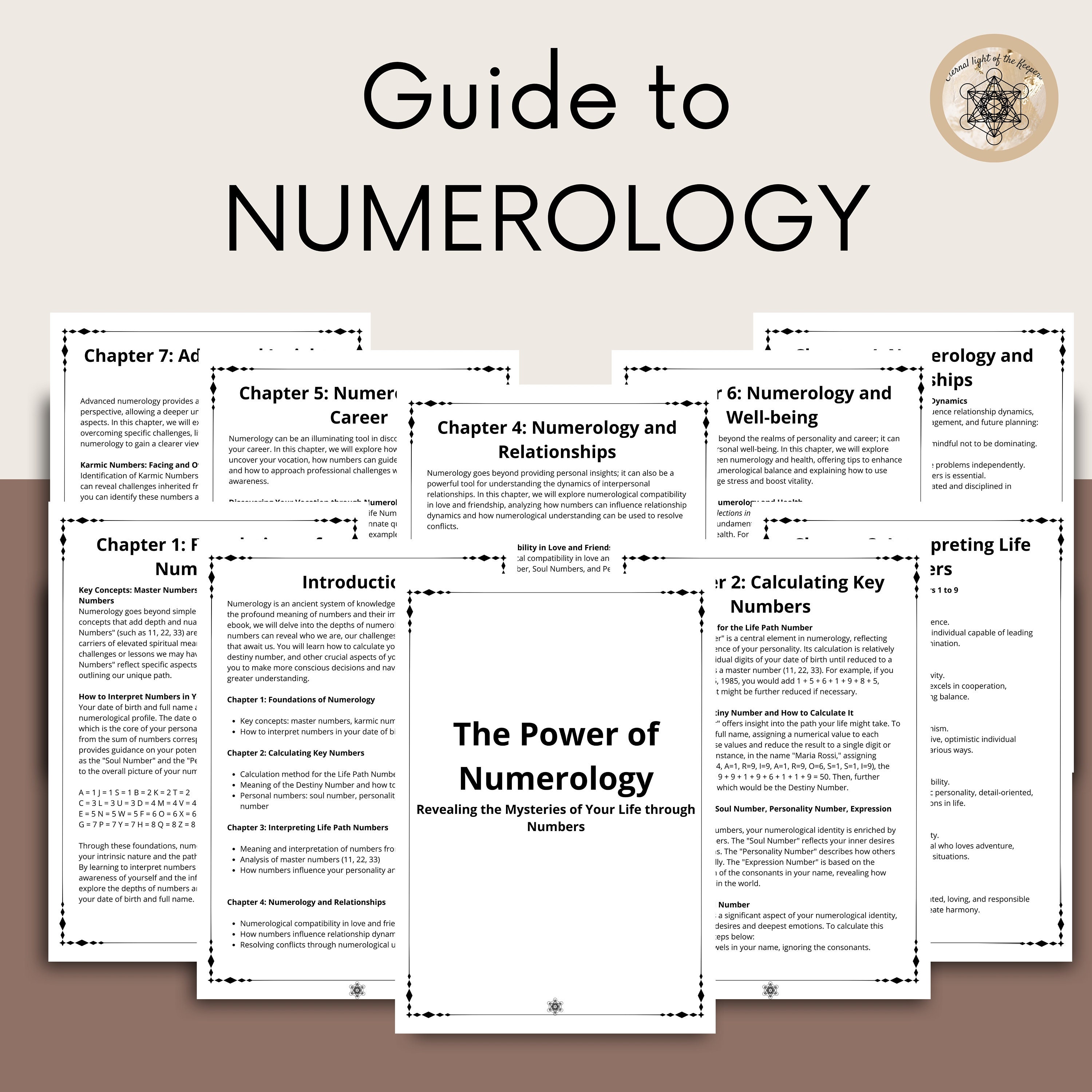 Complete Numerology Guide, Printable Numerology Guide, Learn Numerology ...