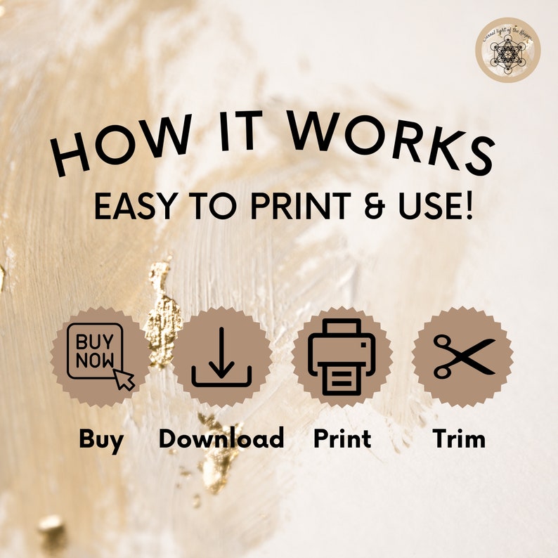 Karma Oracle Card Deck, Karmic Reading (printable Oracle Cards & Guide ...