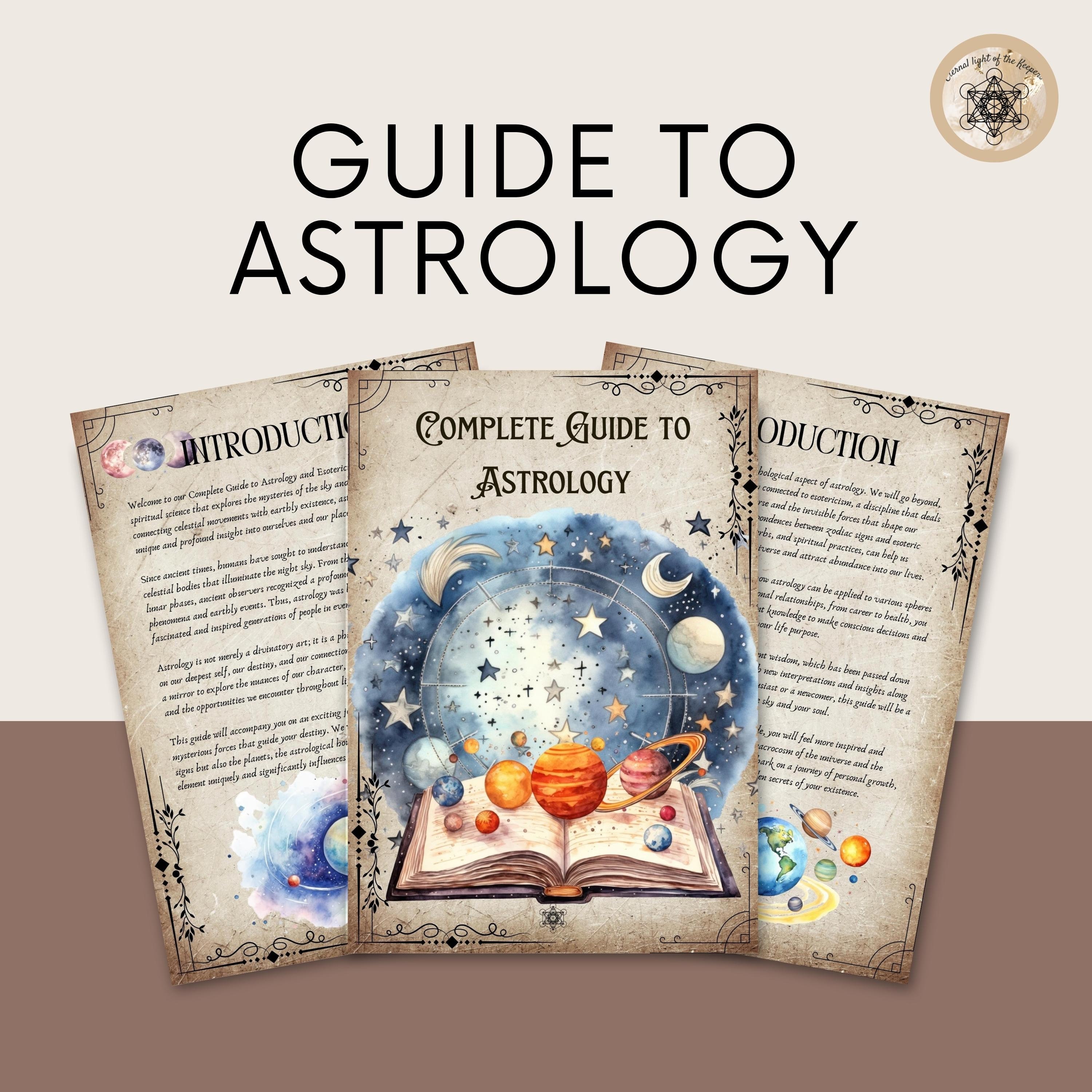 Printable Astrology Guide Detailed Astrology PDF Workbook & Journal for ...