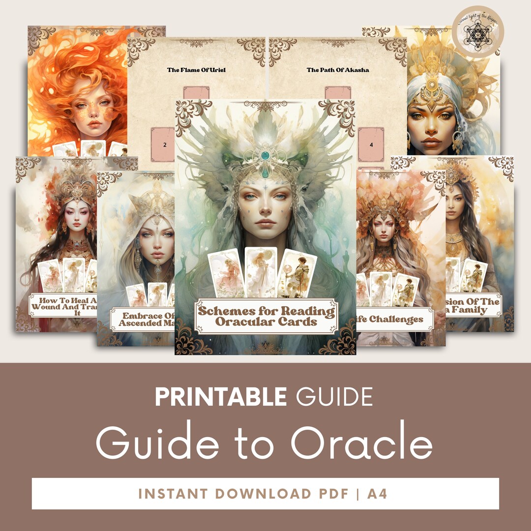 Printable Oracle Card Schemes – Comprehensive Reading Guide (PDF) - Etsy