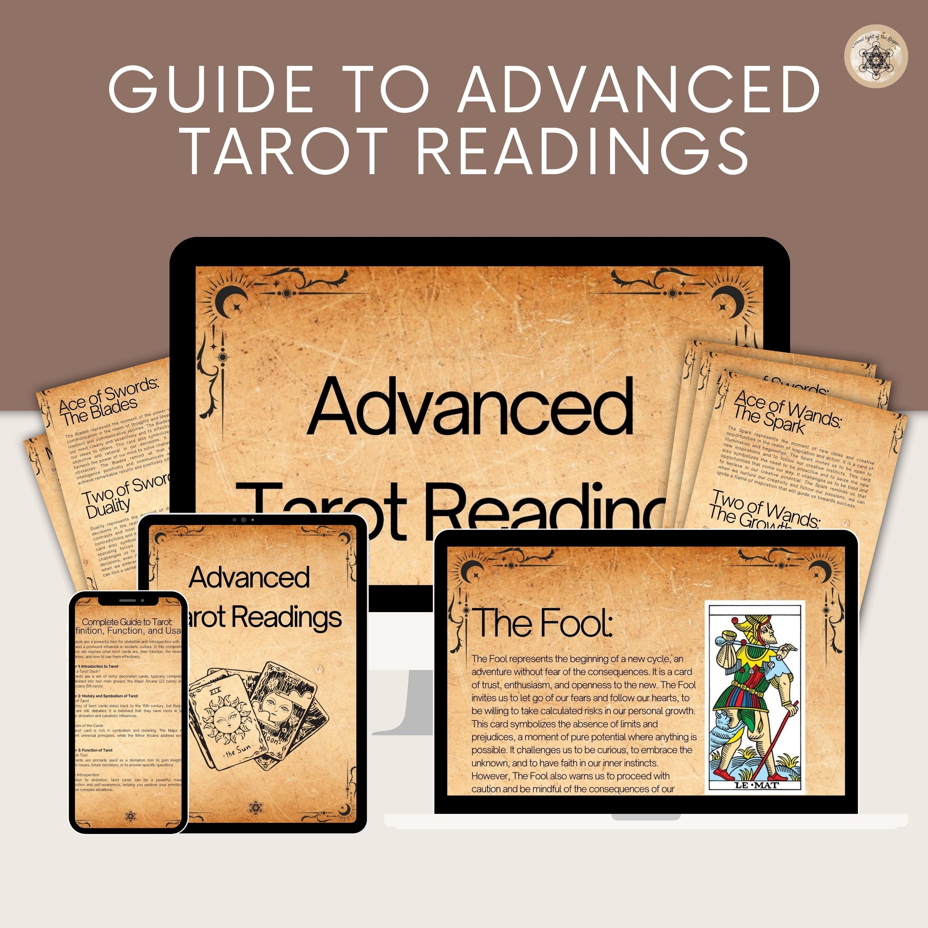 Printable Tarots Guide Engaging PDF Guide on Tarot Card Reading, Guide ...