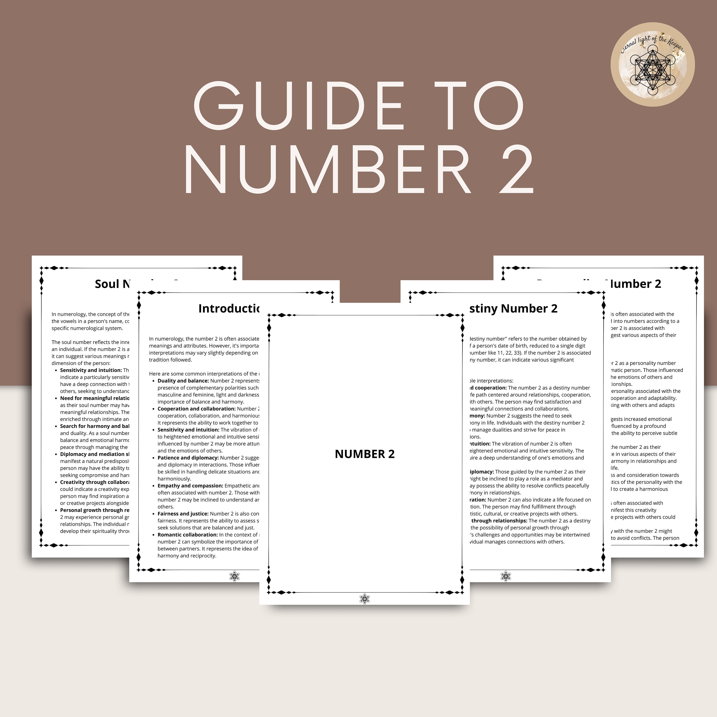 Numerology Guide, Printable Numerology Guide, Learn Numerology, Number ...