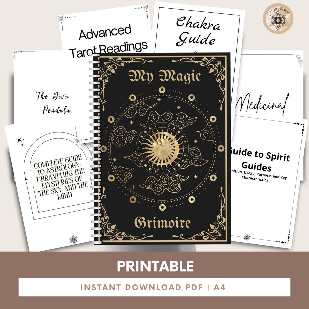 Printable Grimoire Pages, Digital Grimoire, Grimoire Pages, Grimoire ...