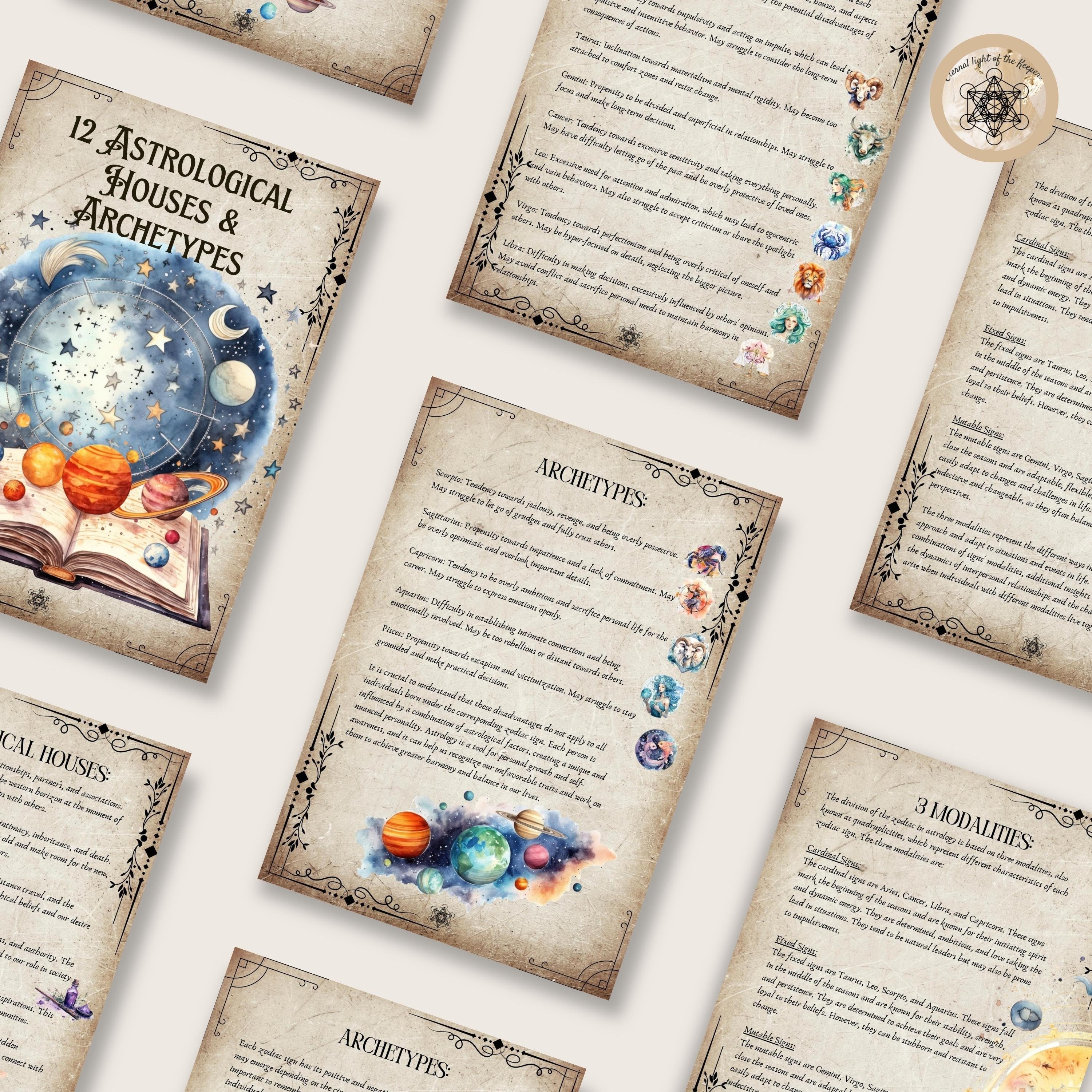 Printable Astrology Guide Detailed Astrology PDF Workbook & Journal for ...