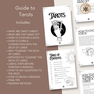 Printable Tarots for Beginners Guide - Comprehensive A4 PDF Guide to ...