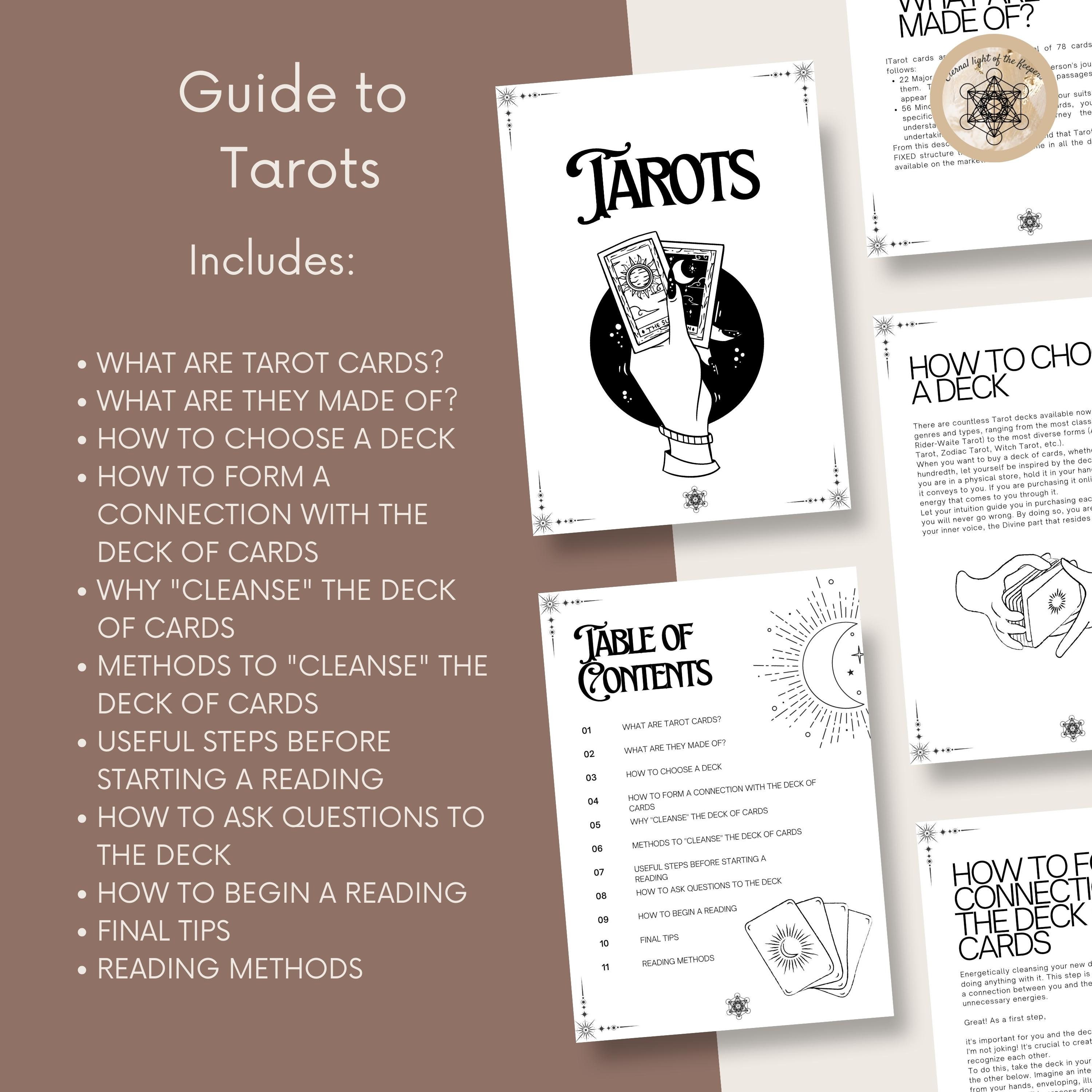Printable Tarots for Beginners Guide Comprehensive A4 PDF - Etsy