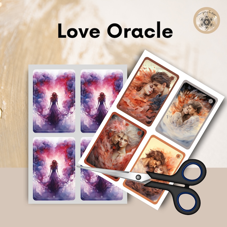 The Love Oracle Cards, Printable Love Oracle Deck, Oracle Cards PDF ...