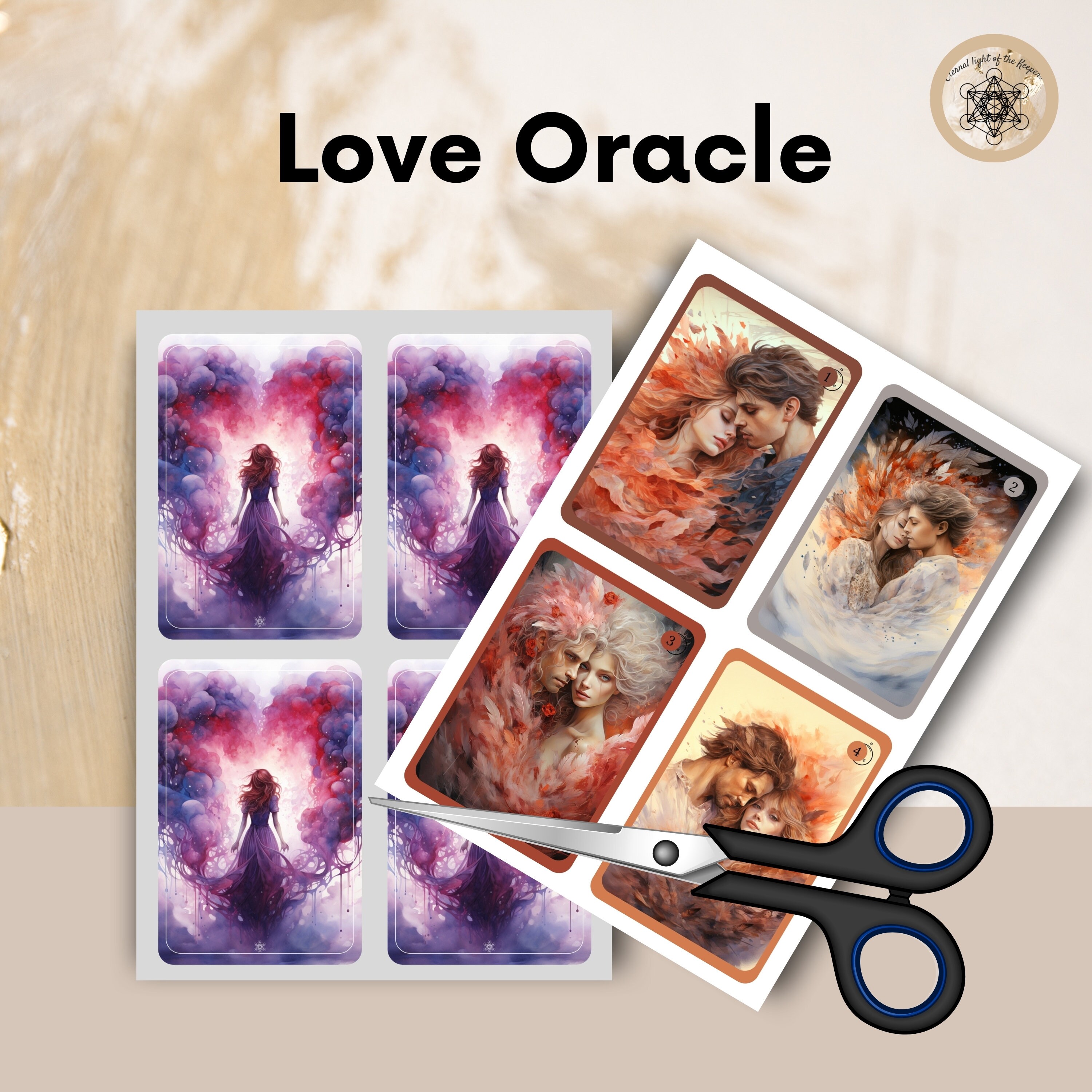 The Love Oracle Cards, Printable Love Oracle Deck, Oracle Cards PDF ...