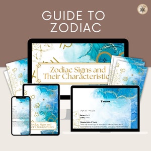 Printable Zodiac Guide Detailed Zodiac PDF, Zodiac Signs and Their ...