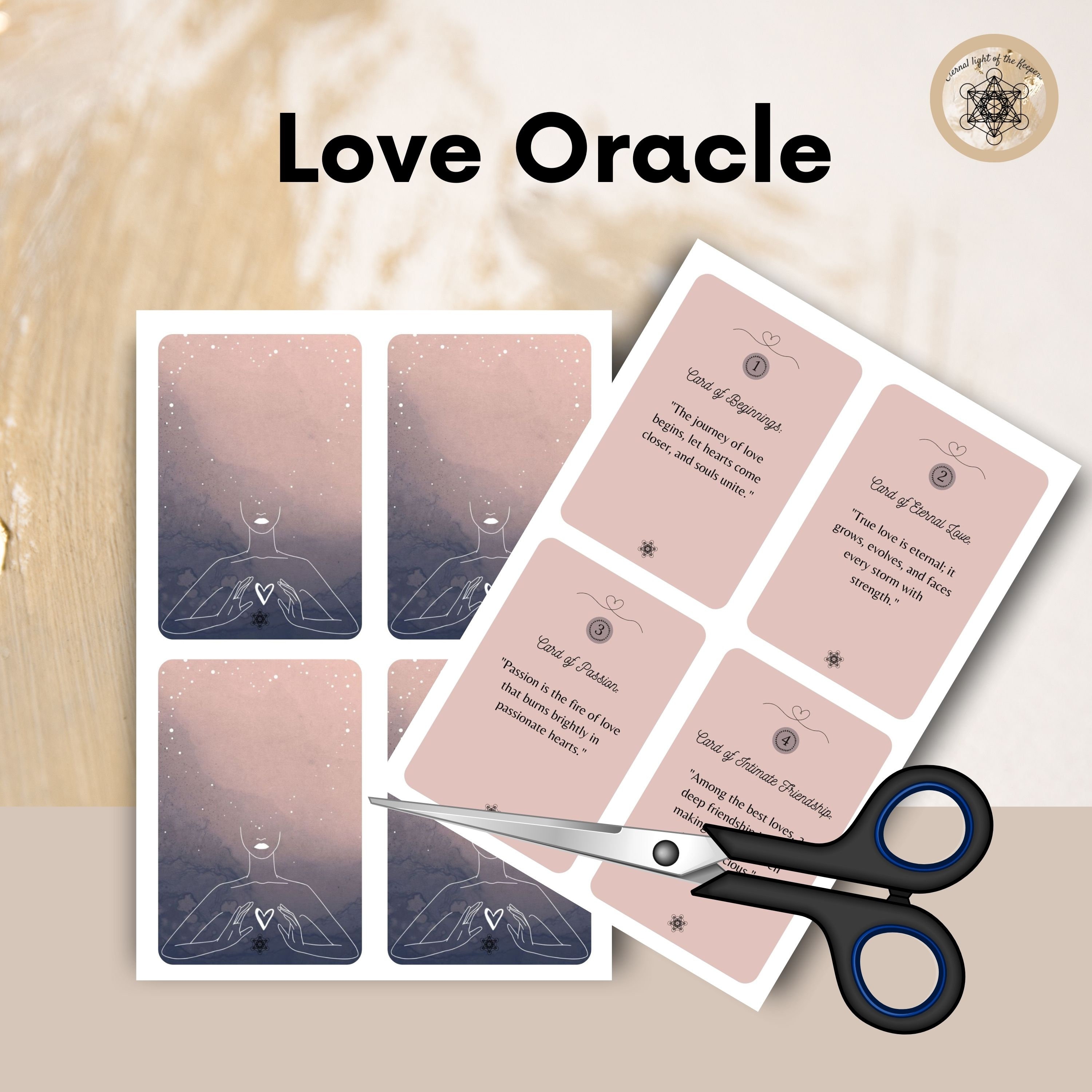 The Love Oracle Cards, Printable Love Oracle Deck, Oracle Cards PDF ...