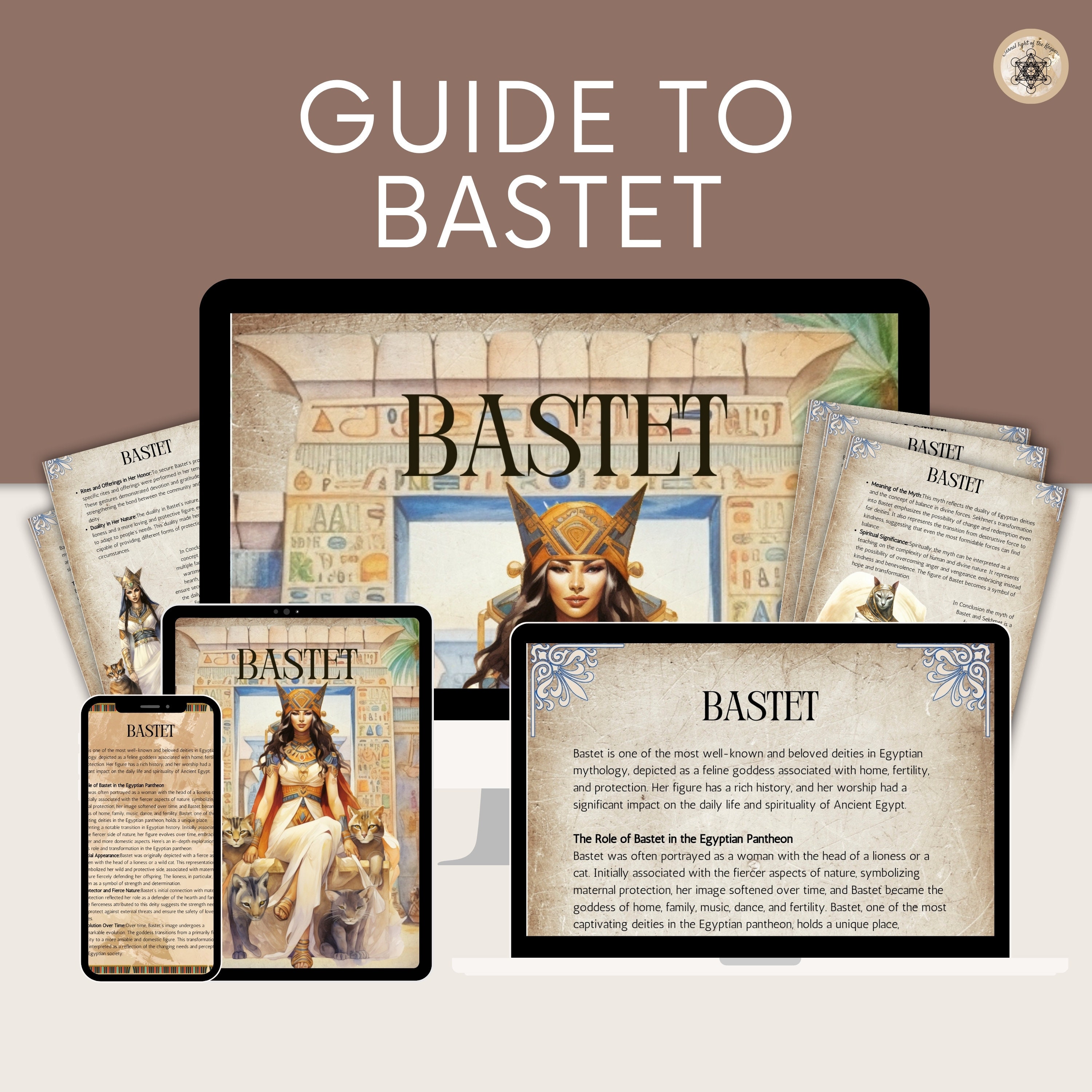 Bastet, Egyptian Gods, Egyptian Goddess , Ancient Egyptian Gods, Egyptian Hieroglyphics, Digital ...