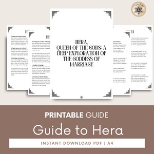 Hera, Queen of Gods, Greek Mythology Guide (PDF, Instant Download). - Etsy