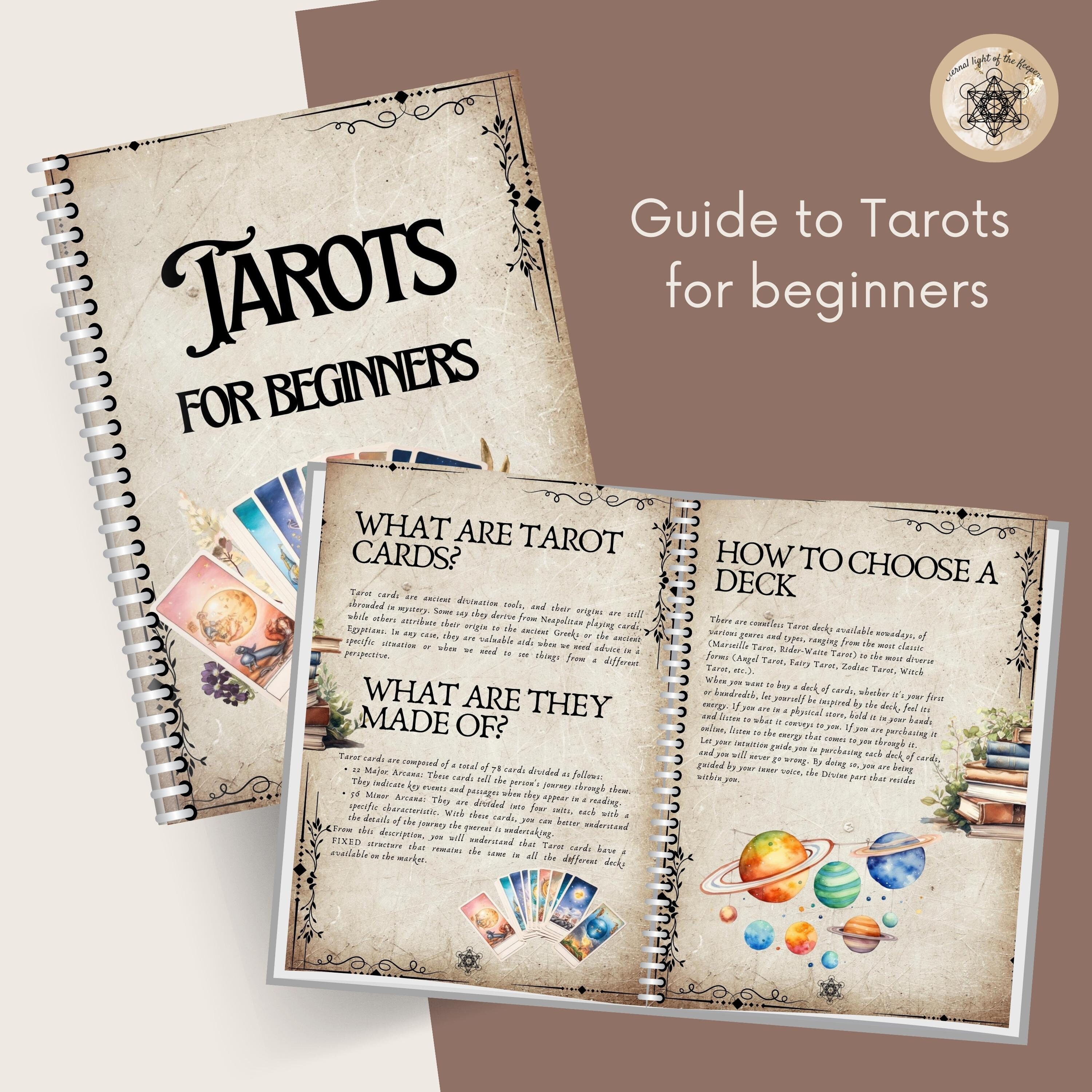 Printable Tarots for Beginners Guide Comprehensive A4 PDF Guide to ...