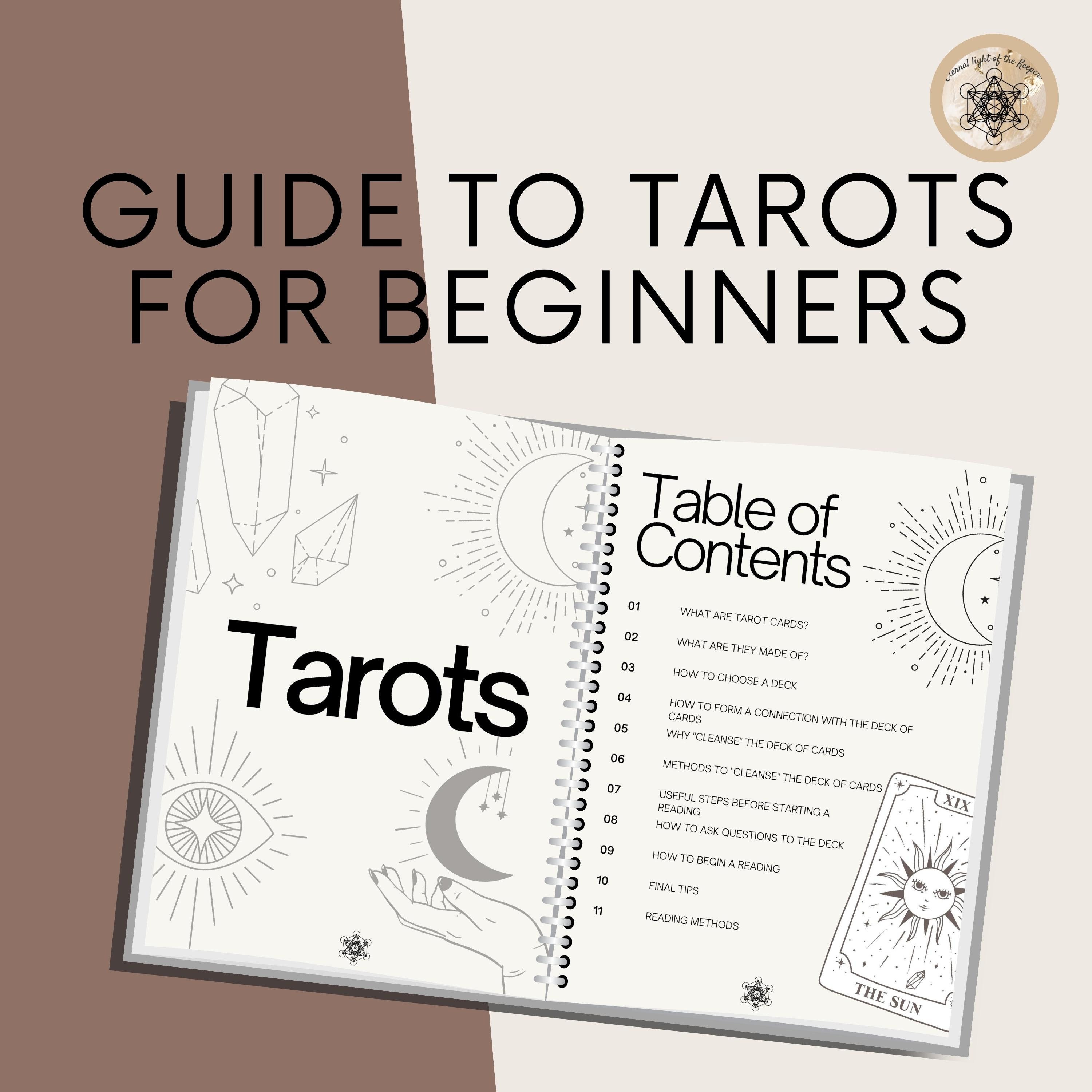 Printable Tarots for Beginners Guide Comprehensive A4 PDF Guide to ...