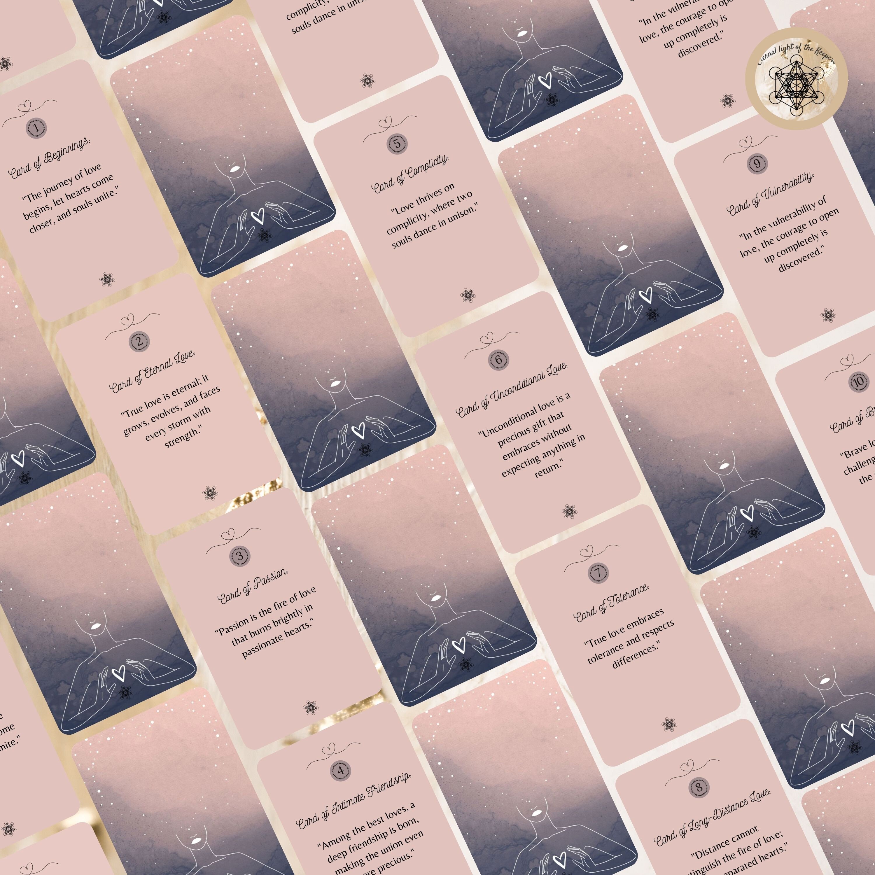 The Love Oracle Cards, Printable Love Oracle Deck, Oracle Cards PDF ...