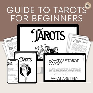 Printable Tarots for Beginners Guide - Comprehensive A4 PDF Guide to ...