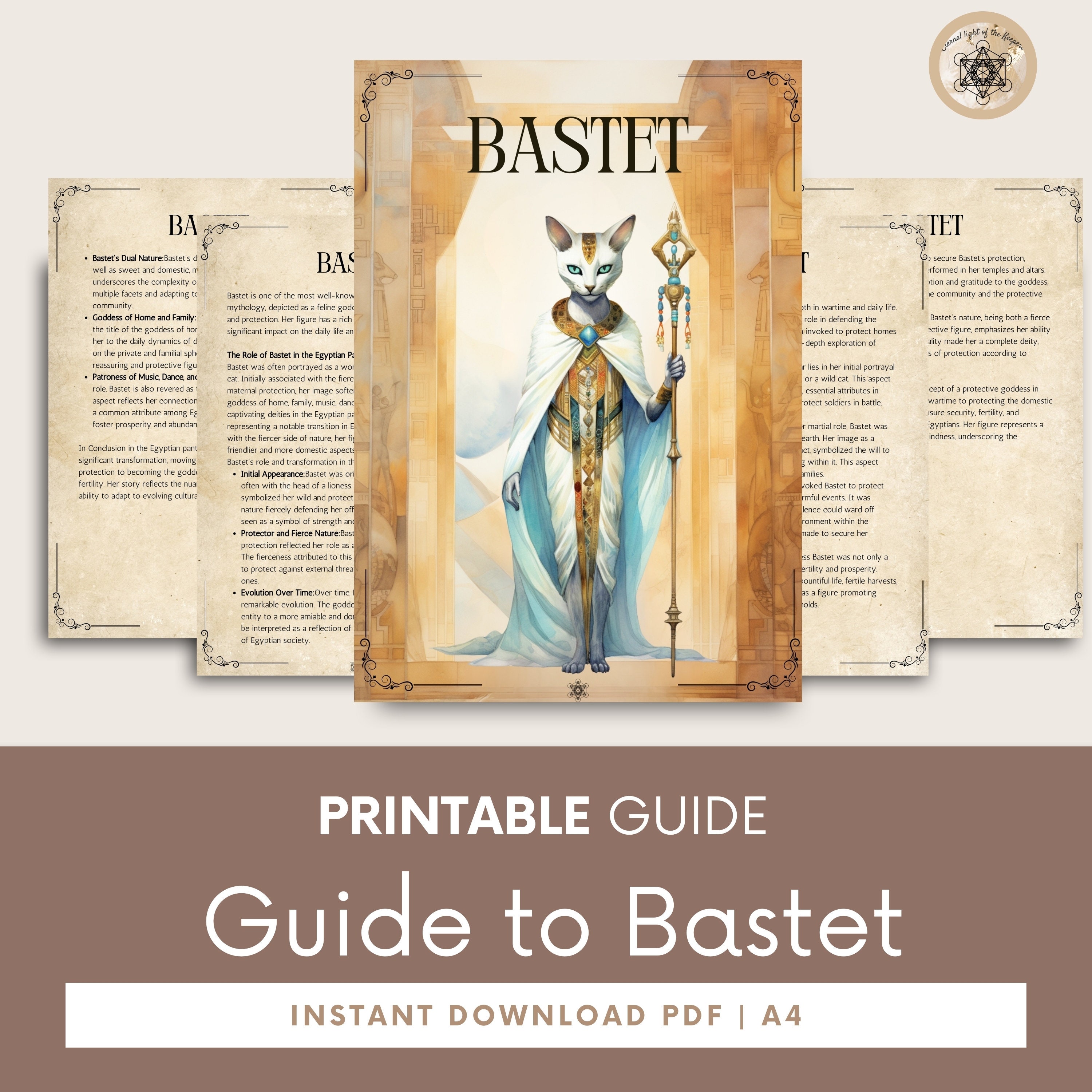 Bastet, Egyptian Gods, Egyptian Goddess , Ancient Egyptian Gods, Egyptian Hieroglyphics, Digital ...