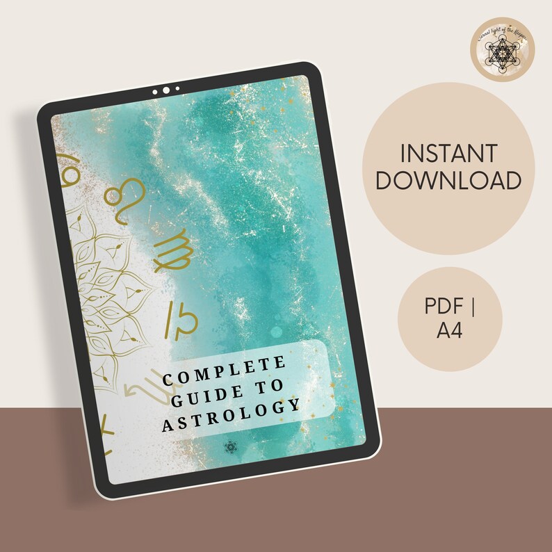 Printable Astrology Guide Detailed Zodiac PDF Workbook & Journal for ...