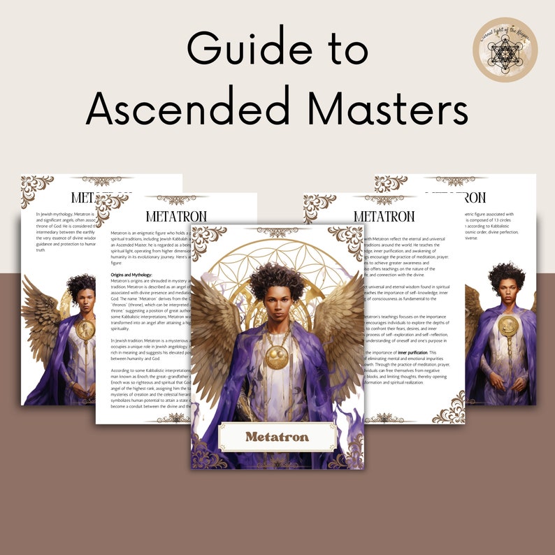 Metatron: Guide to Ascended Masters, Spiritual Guidance, Archangels ...