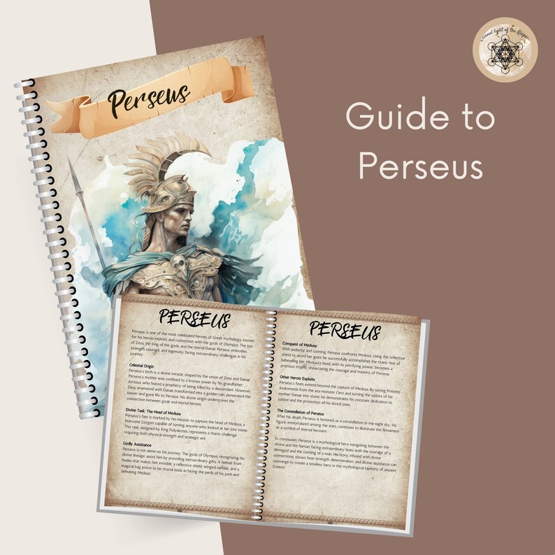 Perseus Mythical Hero Guide, Ancient Greek Mythology (PDF, A4). - Etsy