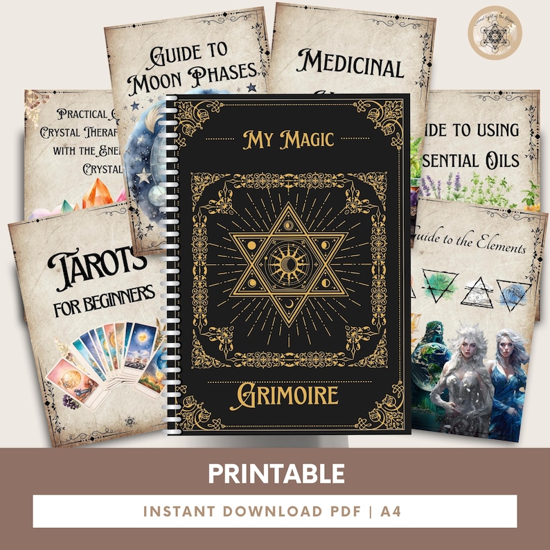 Printable Grimoire Pages Digital Grimoire Grimoire Pages - Etsy