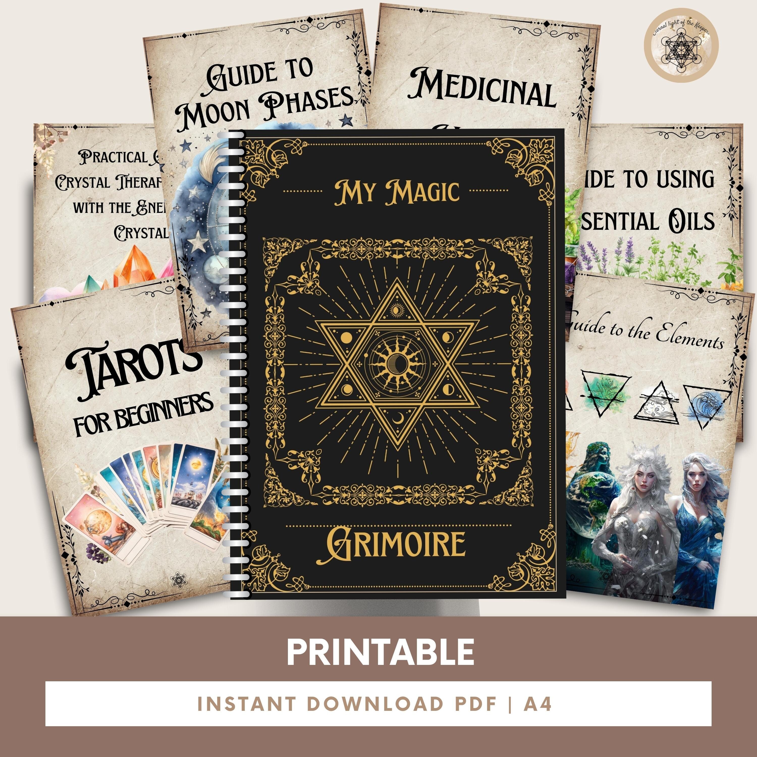 Printable Grimoire Pages Digital Grimoire Grimoire Pages - Etsy