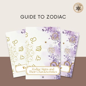 Printable Zodiac Guide Detailed Zodiac PDF, Zodiac Signs and Their ...