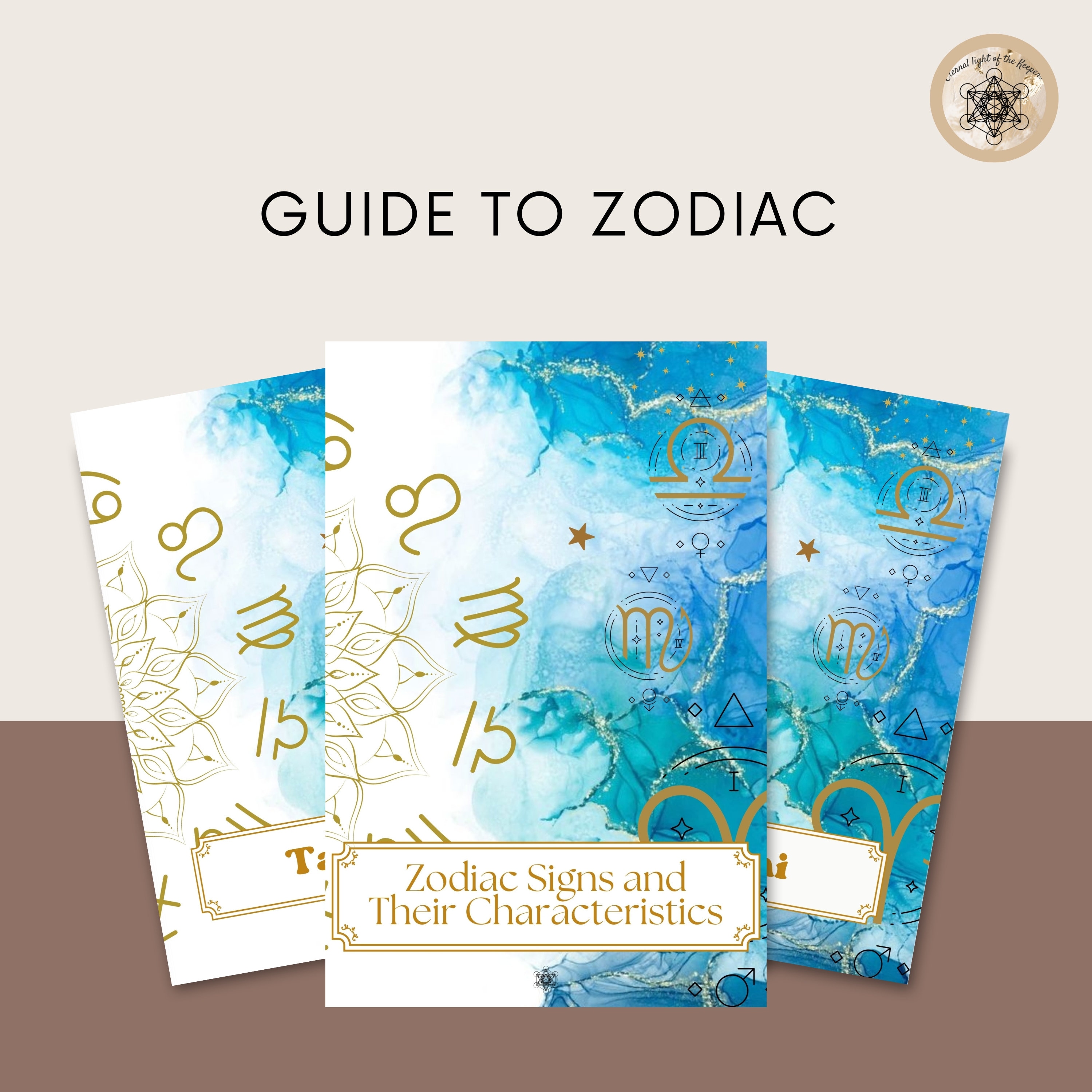 Printable Zodiac Guide Detailed Zodiac PDF, Zodiac Signs and Their ...