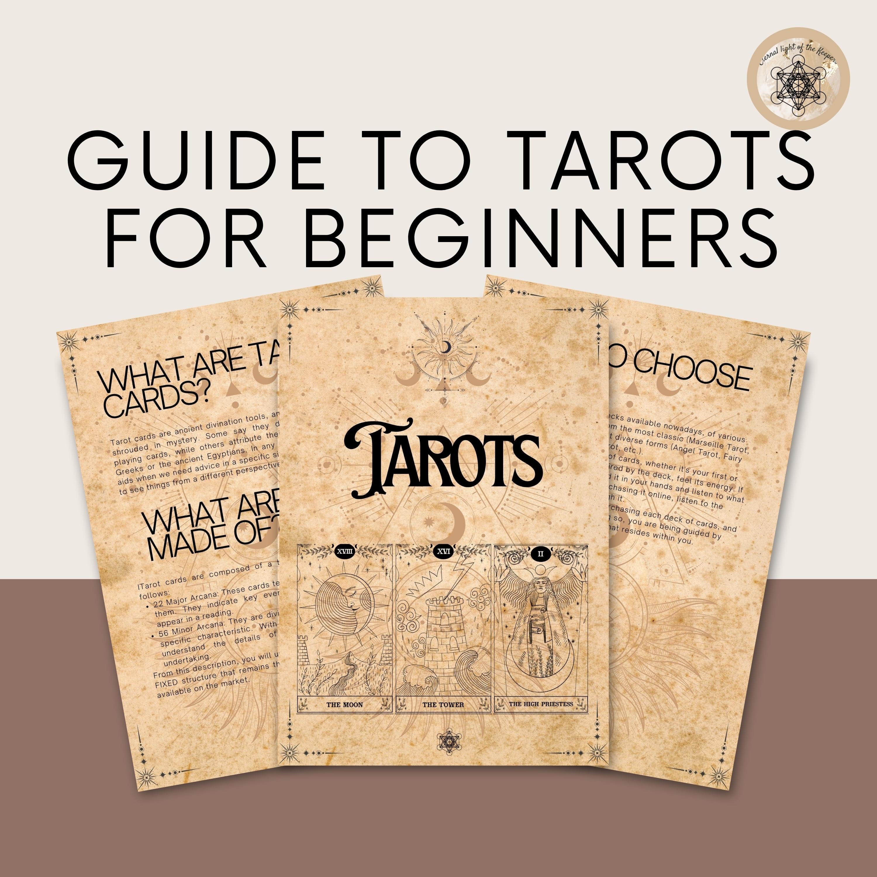 Printable Tarots for Beginners Guide Comprehensive A4 PDF Guide to ...