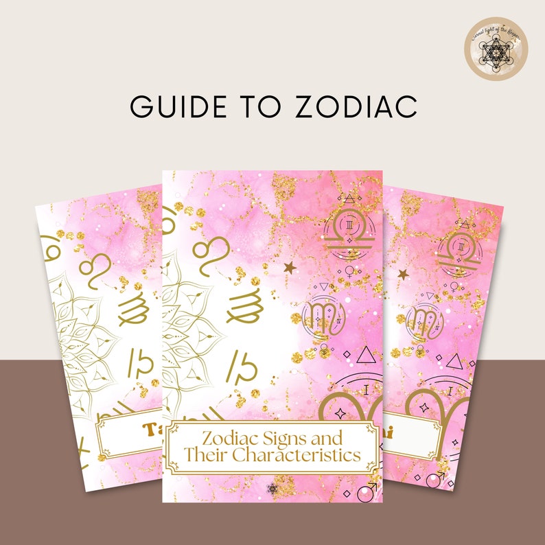 Printable Zodiac Guide Detailed Zodiac PDF, Zodiac Signs and Their ...