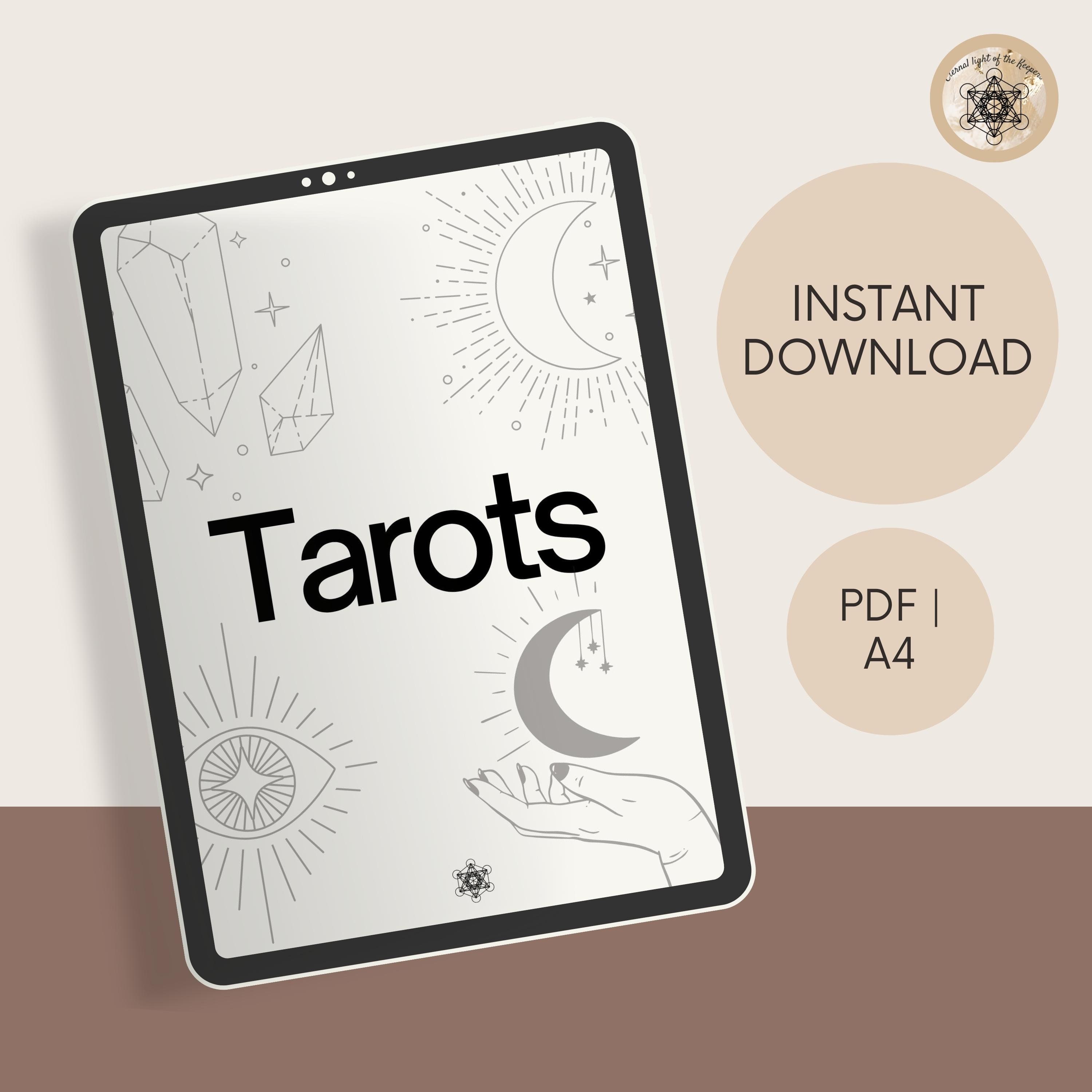 Printable Tarots for Beginners Guide Comprehensive A4 PDF Guide to ...