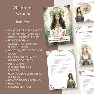 Printable Oracle Journal - Comprehensive Workbook for Card Readings ...