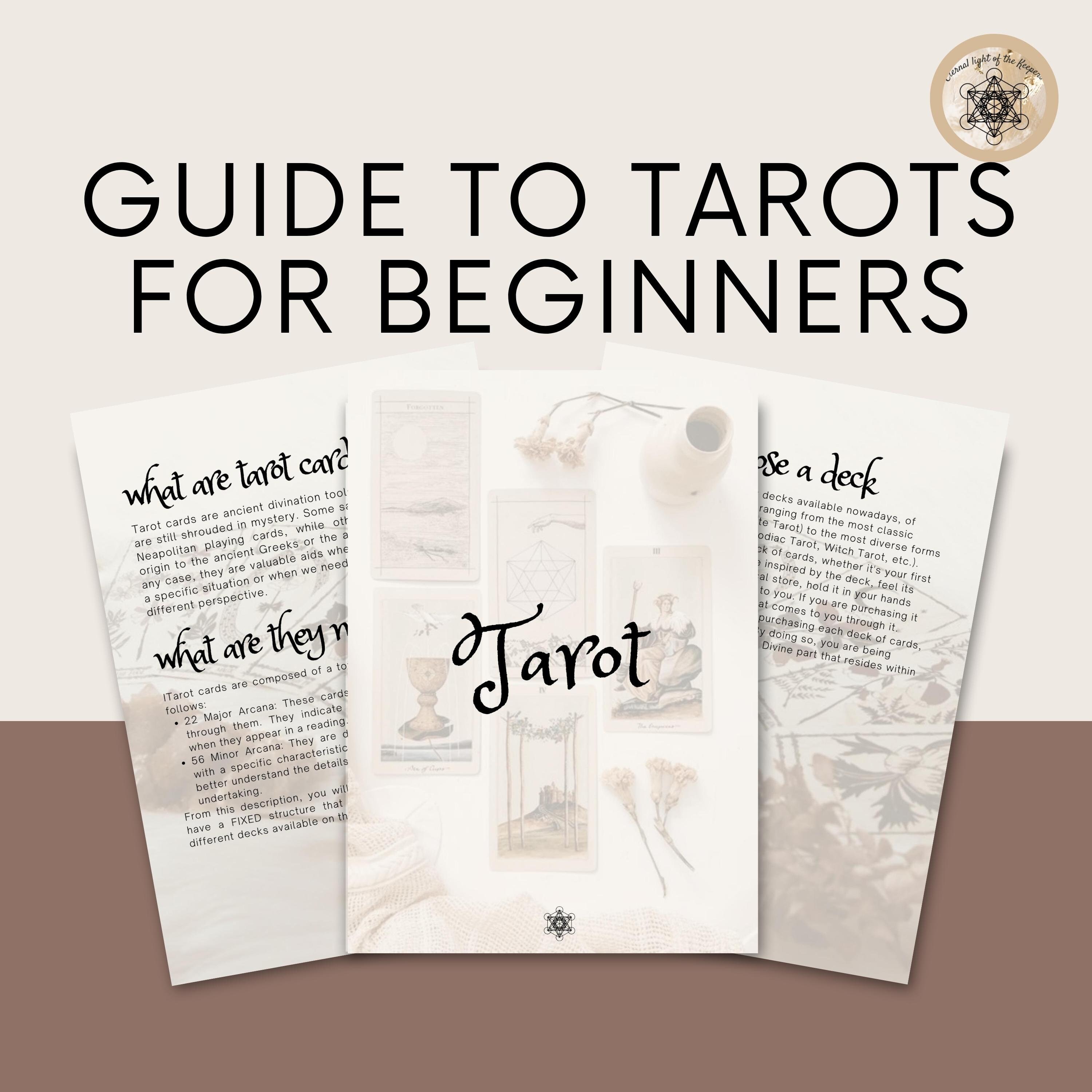Printable Tarots for Beginners Guide Comprehensive A4 PDF - Etsy