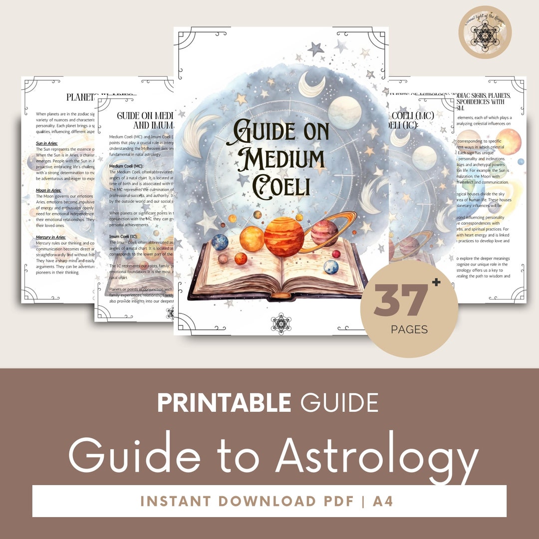 Printable Astrology Guide Detailed Astrology PDF Workbook & Journal for ...