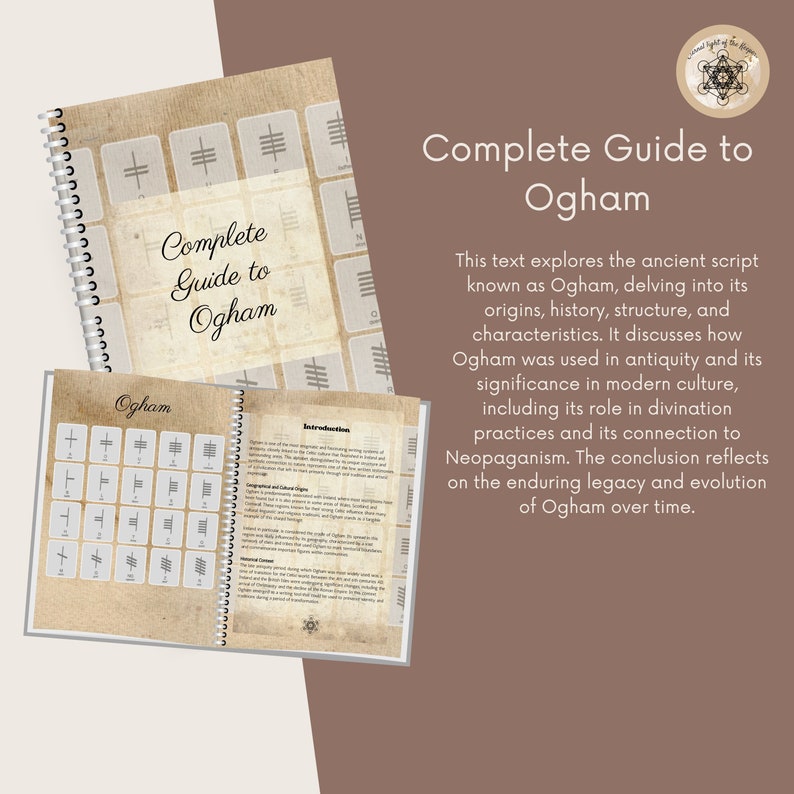 Ogham Divination Guide, Celtic Alphabet, Witchcraft BOS Page (digital ...