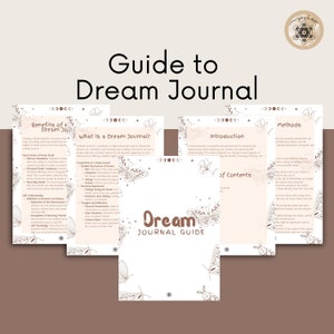 Complete Guide to the Dream Journal - Dream Diary, Dream Book, Sleep ...