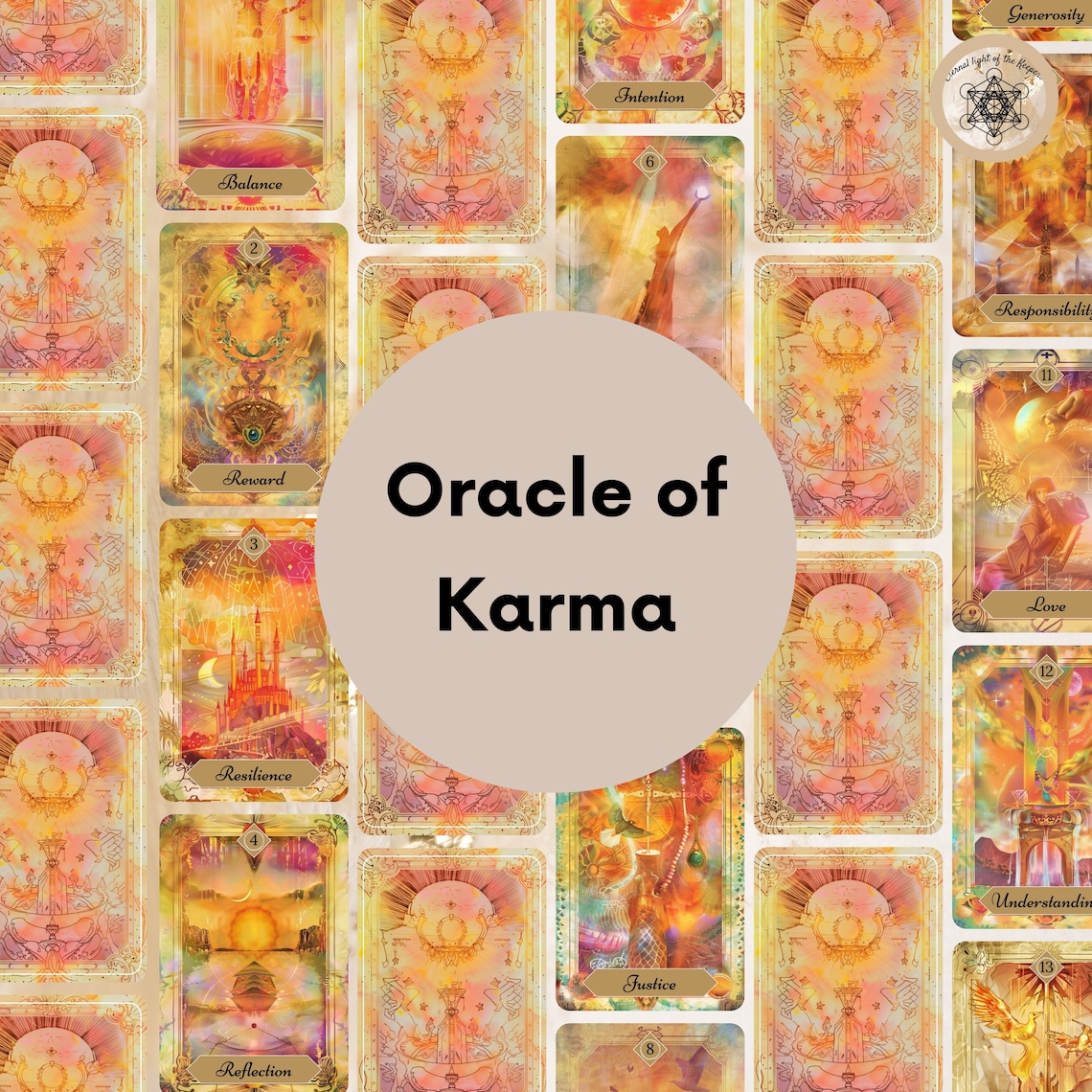 Karma Oracle Card Deck, Karma Reading, Karmic Reading, Karma, Oracle ...