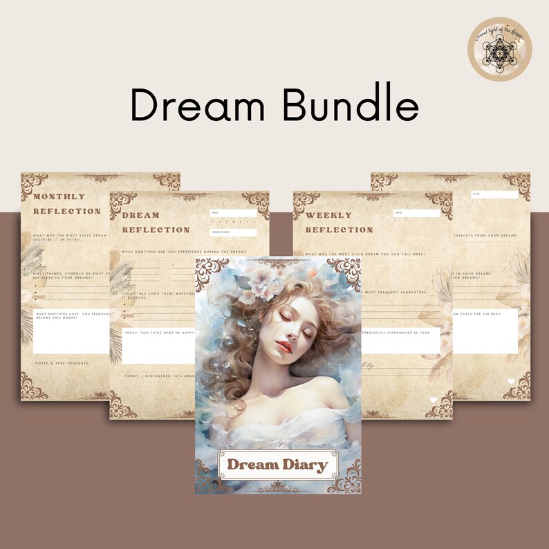 Dream Journal Guide: Mental Health & Sleep Tracker (A4 Digital Download ...