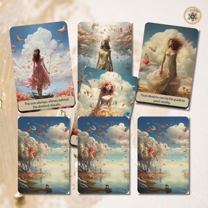 Positive Affirmations Oracle Cards, Printable Meditation Deck (digital ...