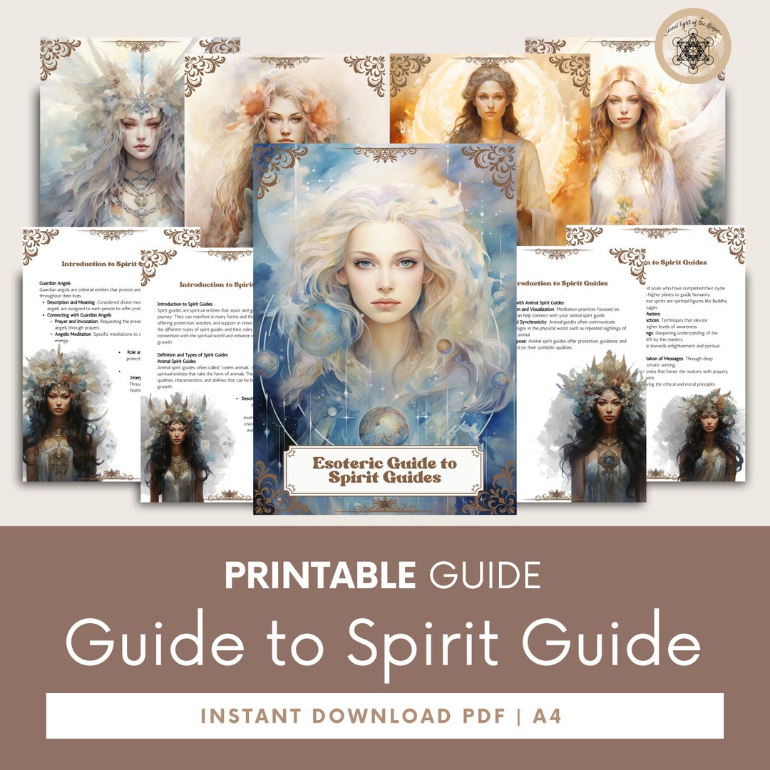 Spirit Guides Guide, Animal Spirits, Meditation, Journal (digital ...