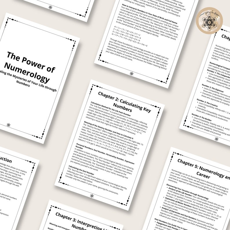 Complete Numerology Guide, Printable Numerology Guide, Learn Numerology ...
