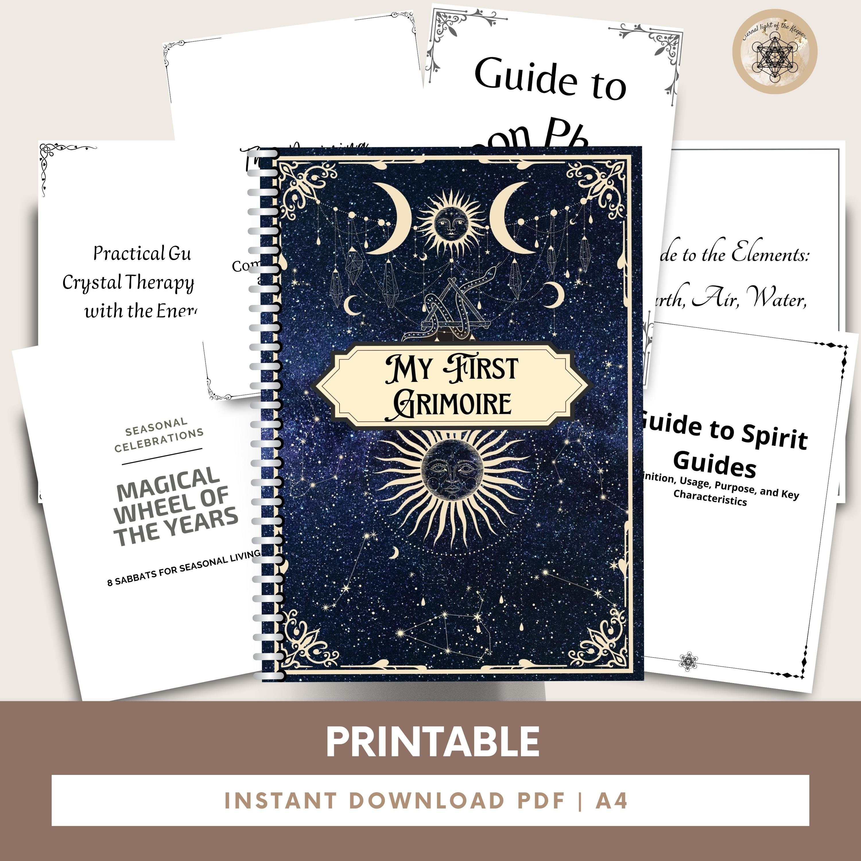 Printable Grimoire Pages Digital Grimoire Grimoire Pages - Etsy