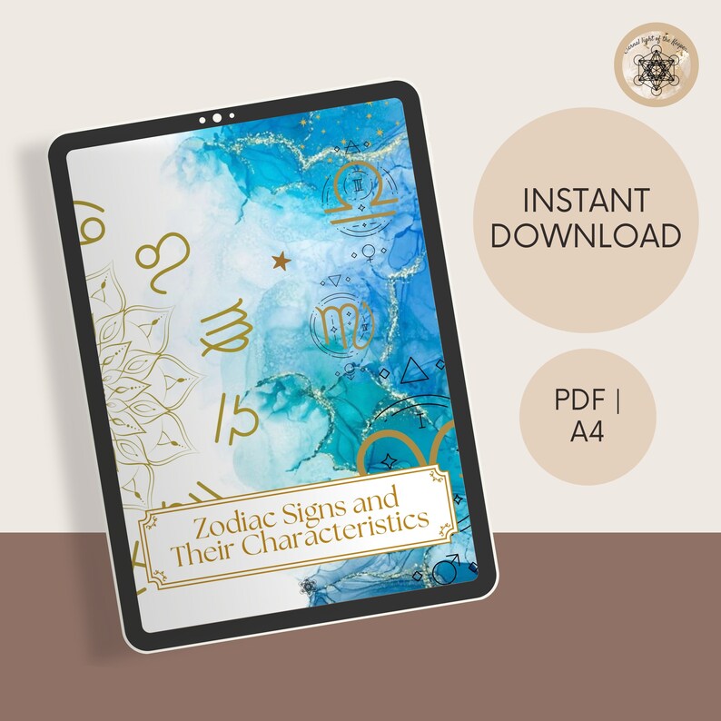 Printable Zodiac Guide Detailed Zodiac PDF, Zodiac Signs and Their ...